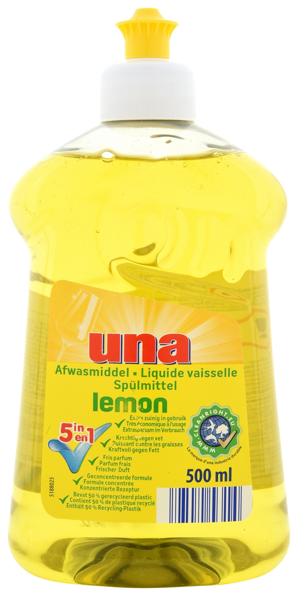 test UNA (ALDI) LIQUIDE VAISSELLE LEMON - Testachats
