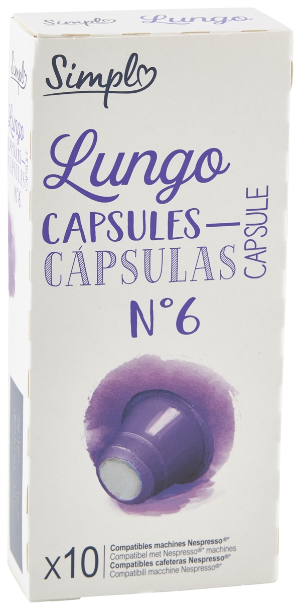SIMPL (CARREFOUR) Lungo capsules n°6 : test complet, prix et avis de ...